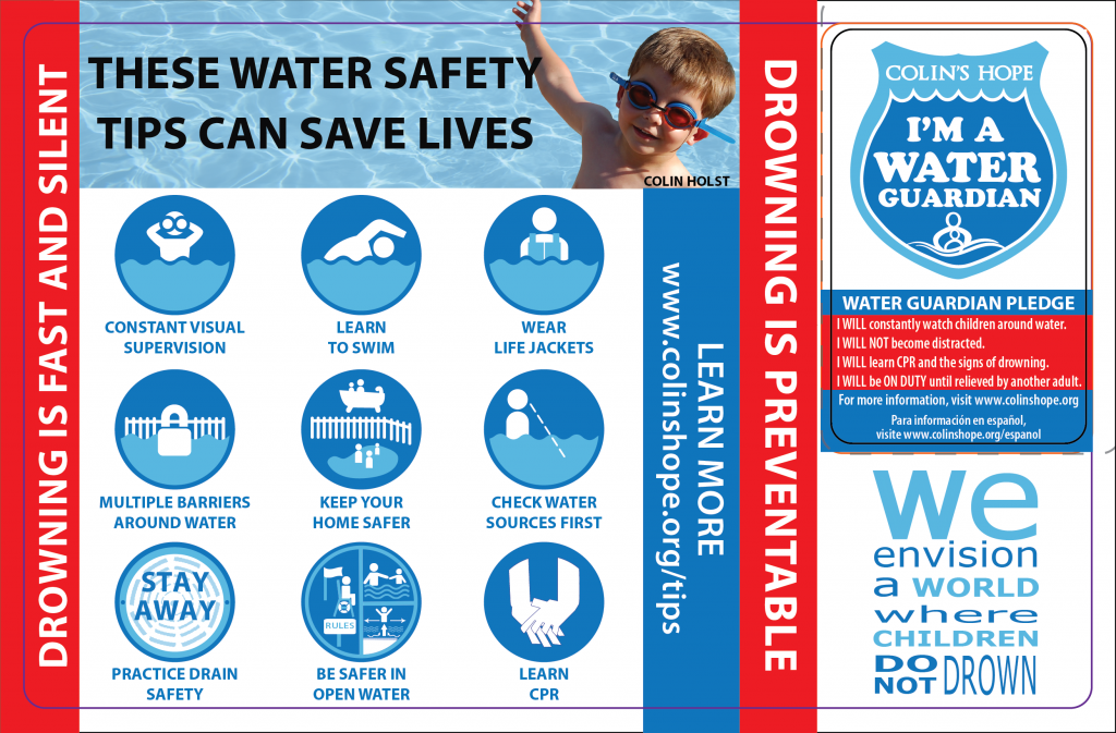 Order Water Safety Cards - Colin's Hope
